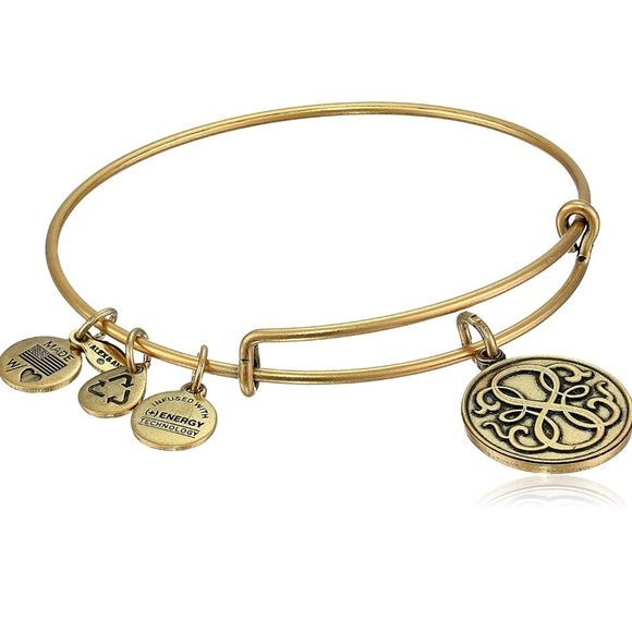 Alex and Ani | Jewelry | Alex And Ani Path Of Life Charm Bangle In Goldtone Brass | Poshmark